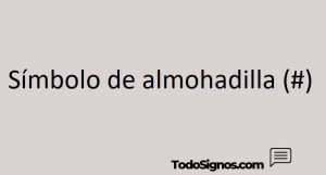 Símbolo de almohadilla (#) - Todo Signos
